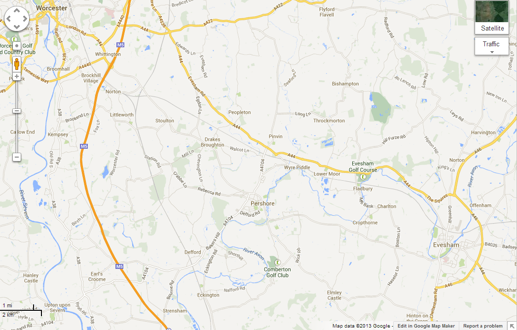 Google Maps, where orange is the new blue (and also the new green, and ...